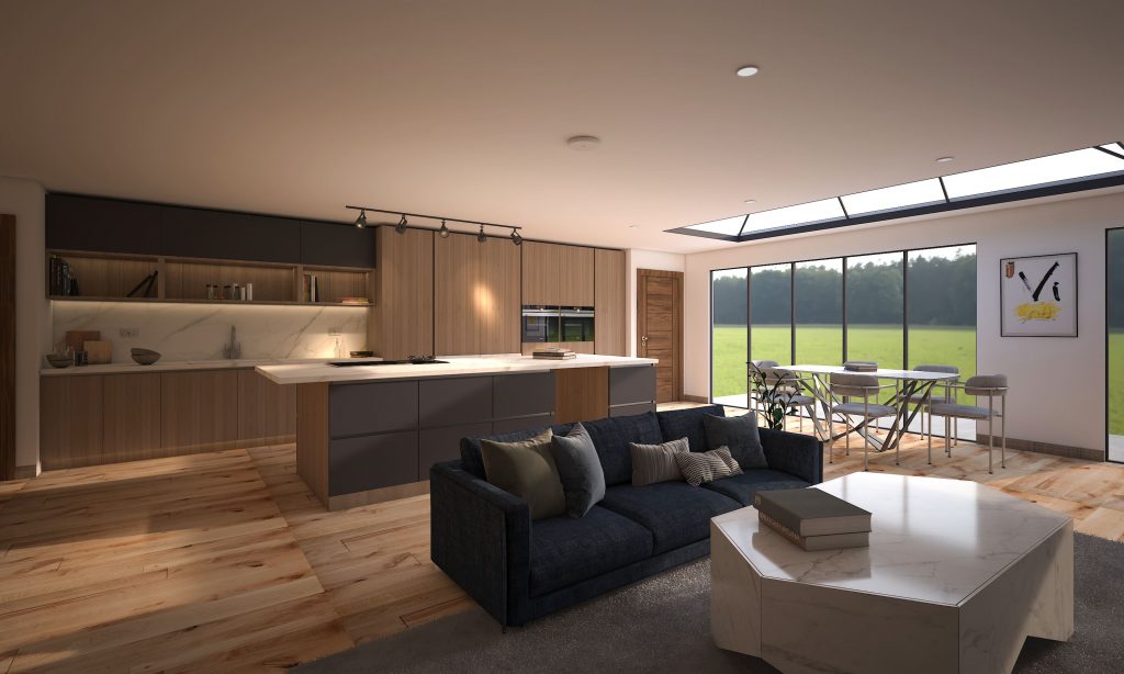 10+ Stunning Kitchen Extension Ideas: Modern Bespoke Kitchen