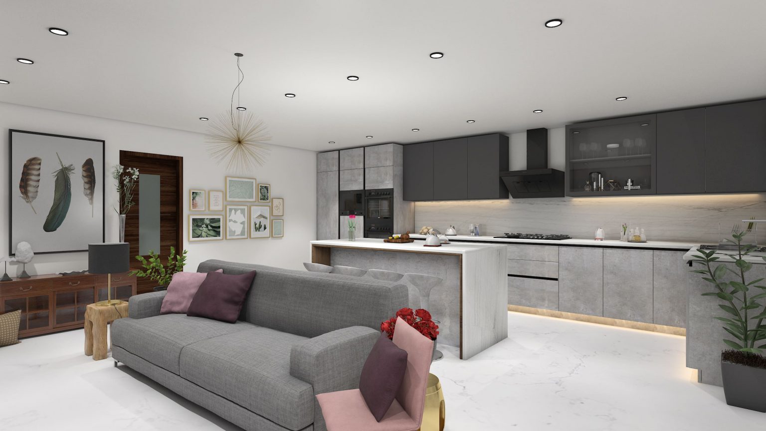 10+ Stunning Kitchen Extension Ideas: Modern Bespoke Kitchen