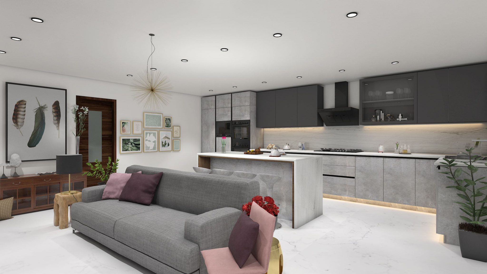 10+ Stunning Kitchen Extension Ideas: Modern Bespoke Kitchen