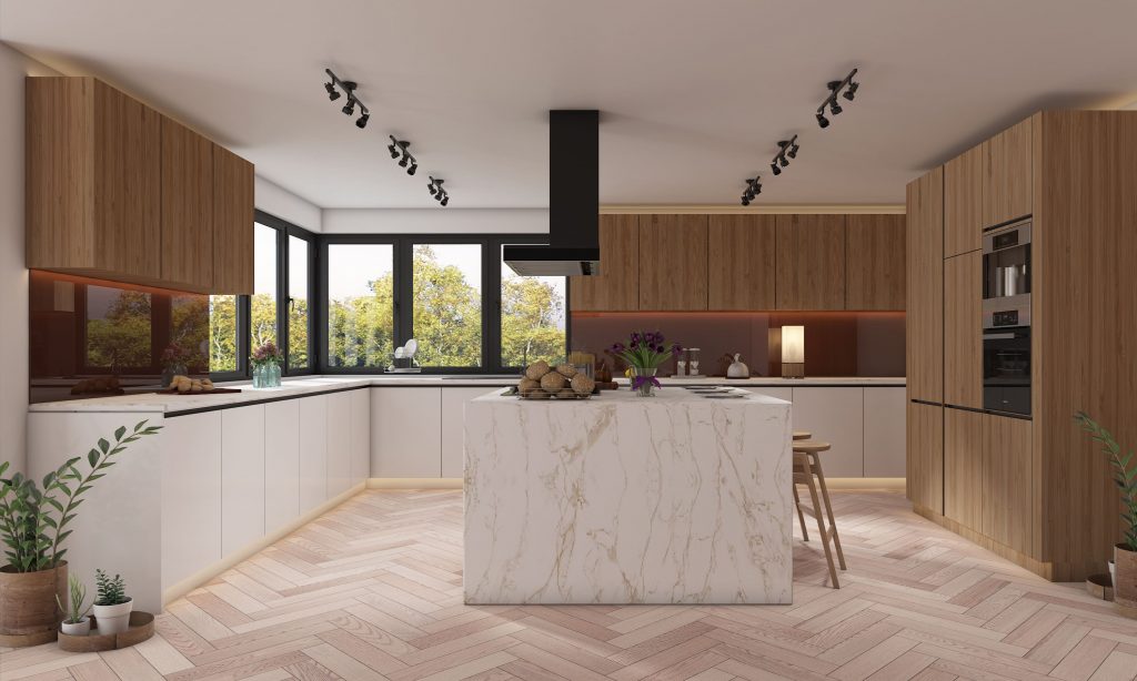 10+ Stunning Kitchen Extension Ideas: Modern Bespoke Kitchen