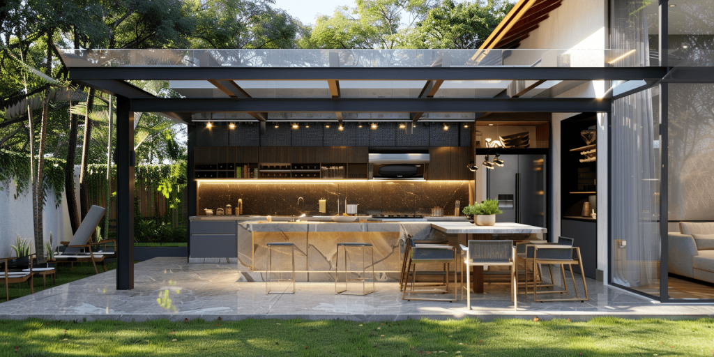 Covered Outdoor Kitchen Ideas: 20 New Covered Kitchens Designs