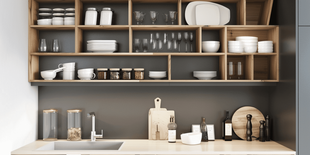 Open Shelving Kitchen Ideas | Modern Shelf Kitchens Designs