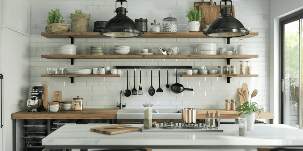 Open Shelving Kitchen Ideas | Modern Shelf Kitchens Designs